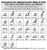 Play Alphabet Bingo and Lotto with Cursive Letters – Work/Life English