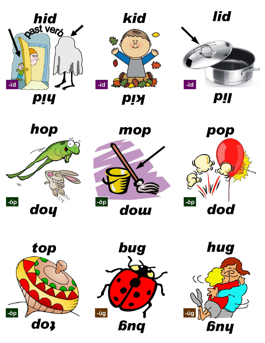 Get & Use Deck A of 52 Beginning Rhyming-Words Picture Cards – Work ...